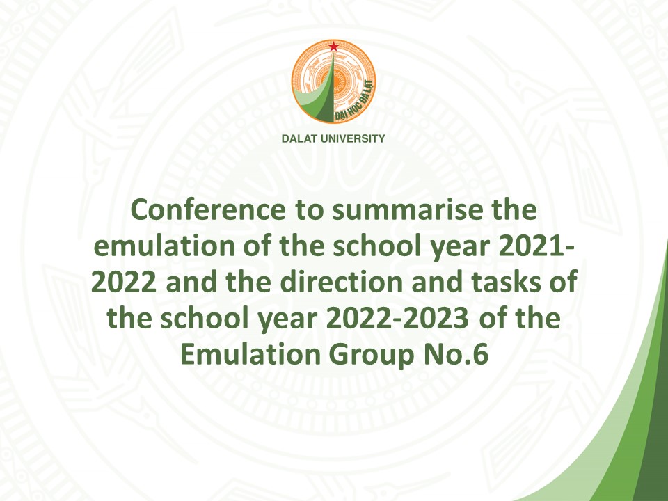 Conference to summarise the emulation of the school year 2021-2022 and ...